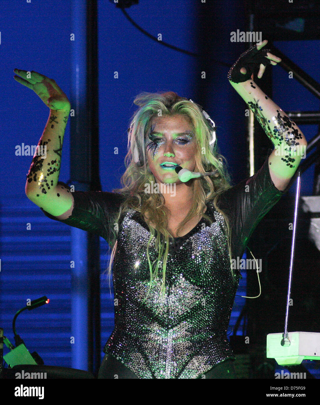 Ke$ha aka Kesha performs during the Get $leazy Tour at the Klipsch ...