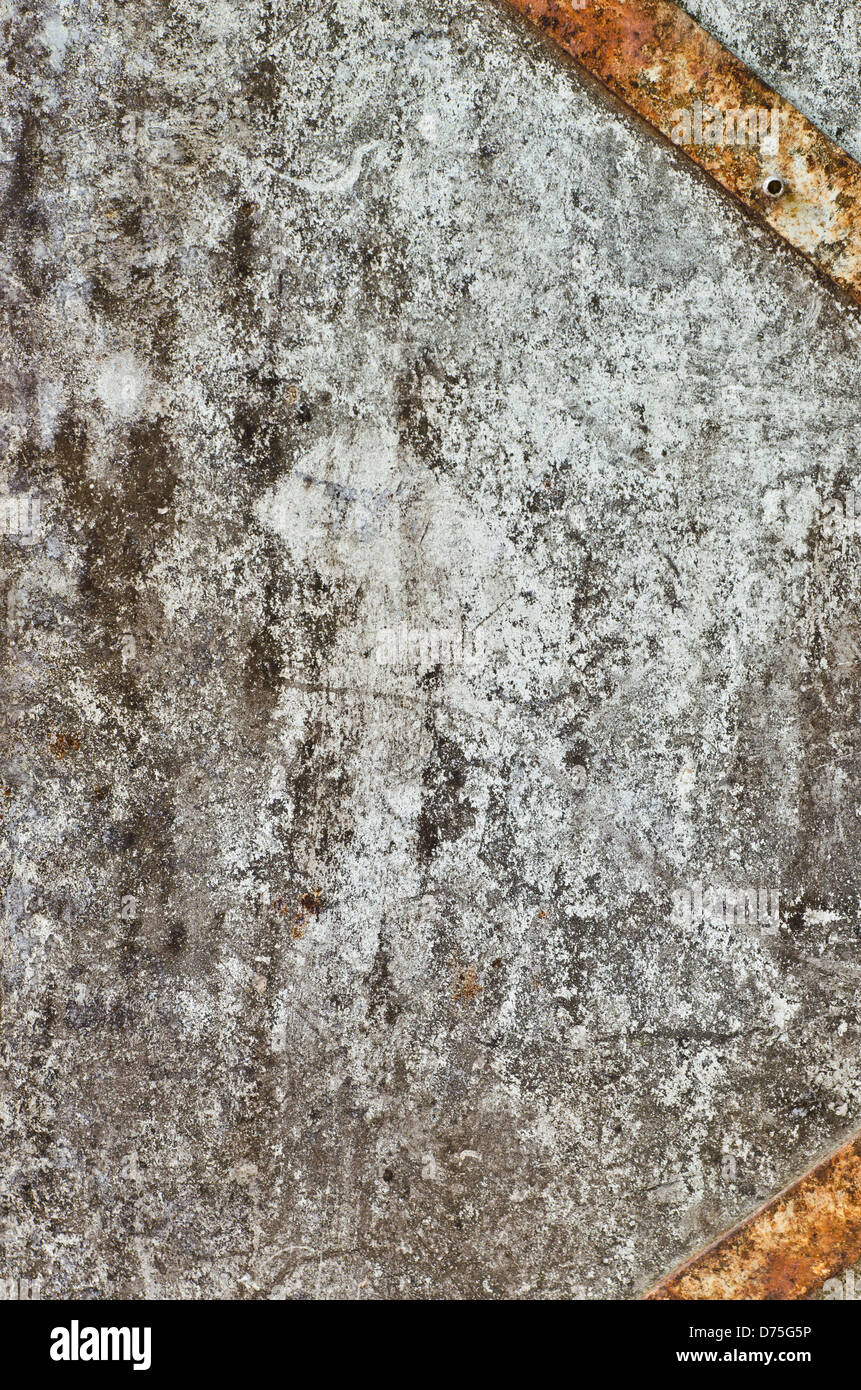 Old rusty white steel plate for background use Stock Photo - Alamy
