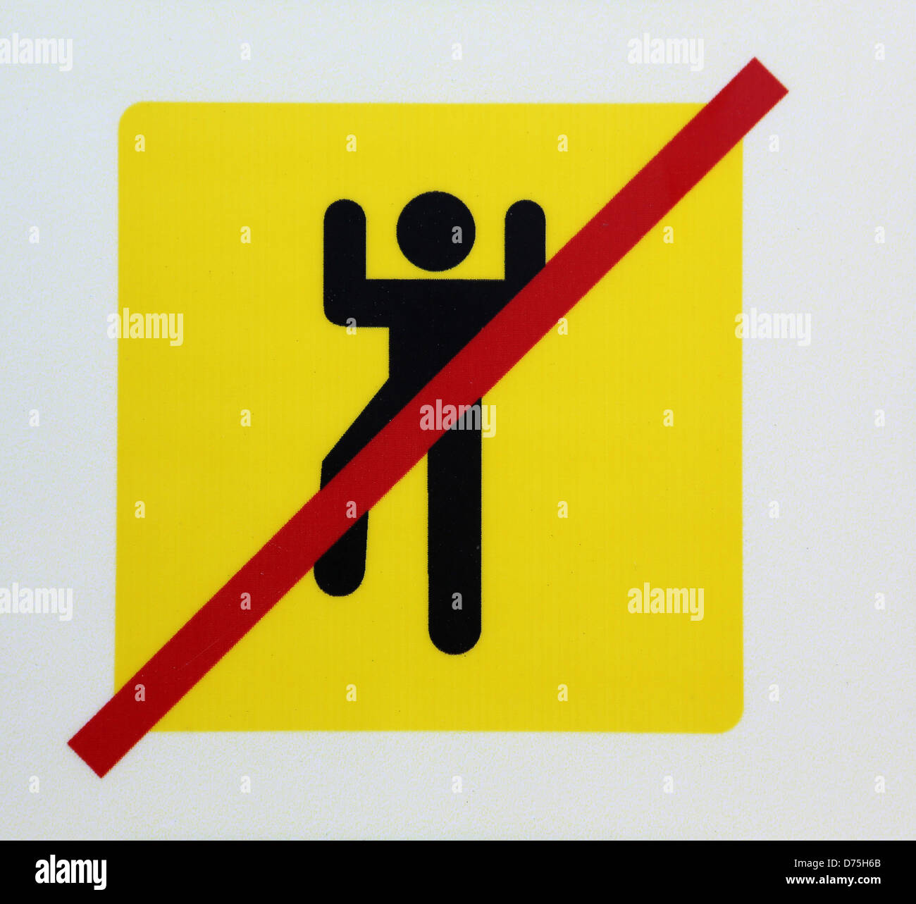 Rome, Italy, sign, verboten Stock Photo - Alamy