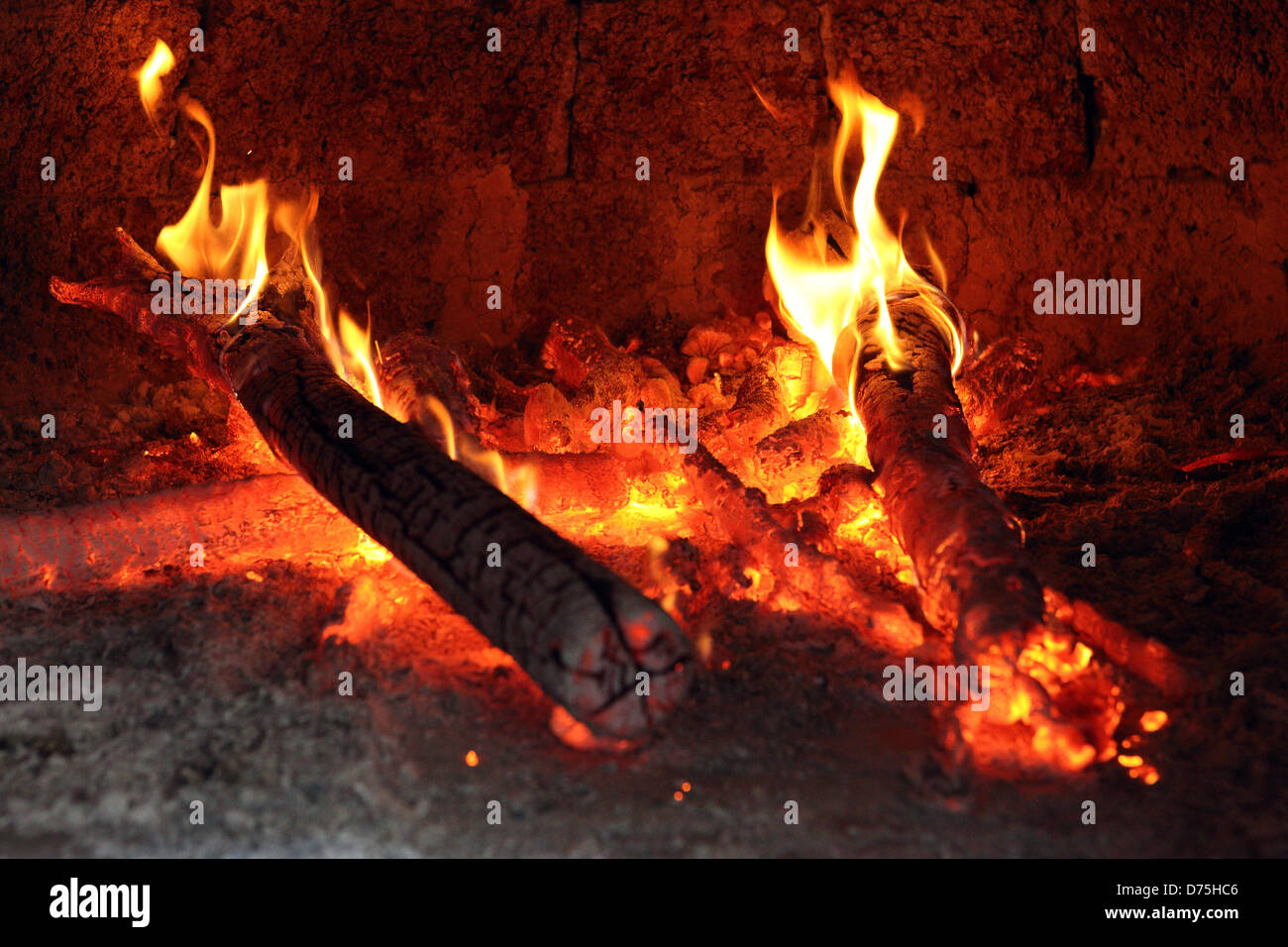 San Lorenzo, Italy, campfire Stock Photo - Alamy