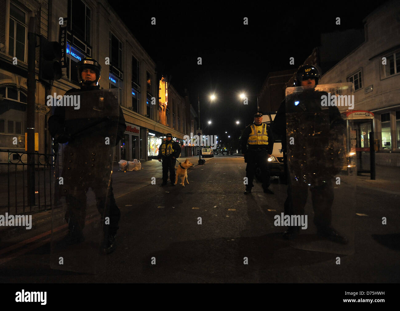 Police seal of Camden Town as rioters attack shops and property during ...