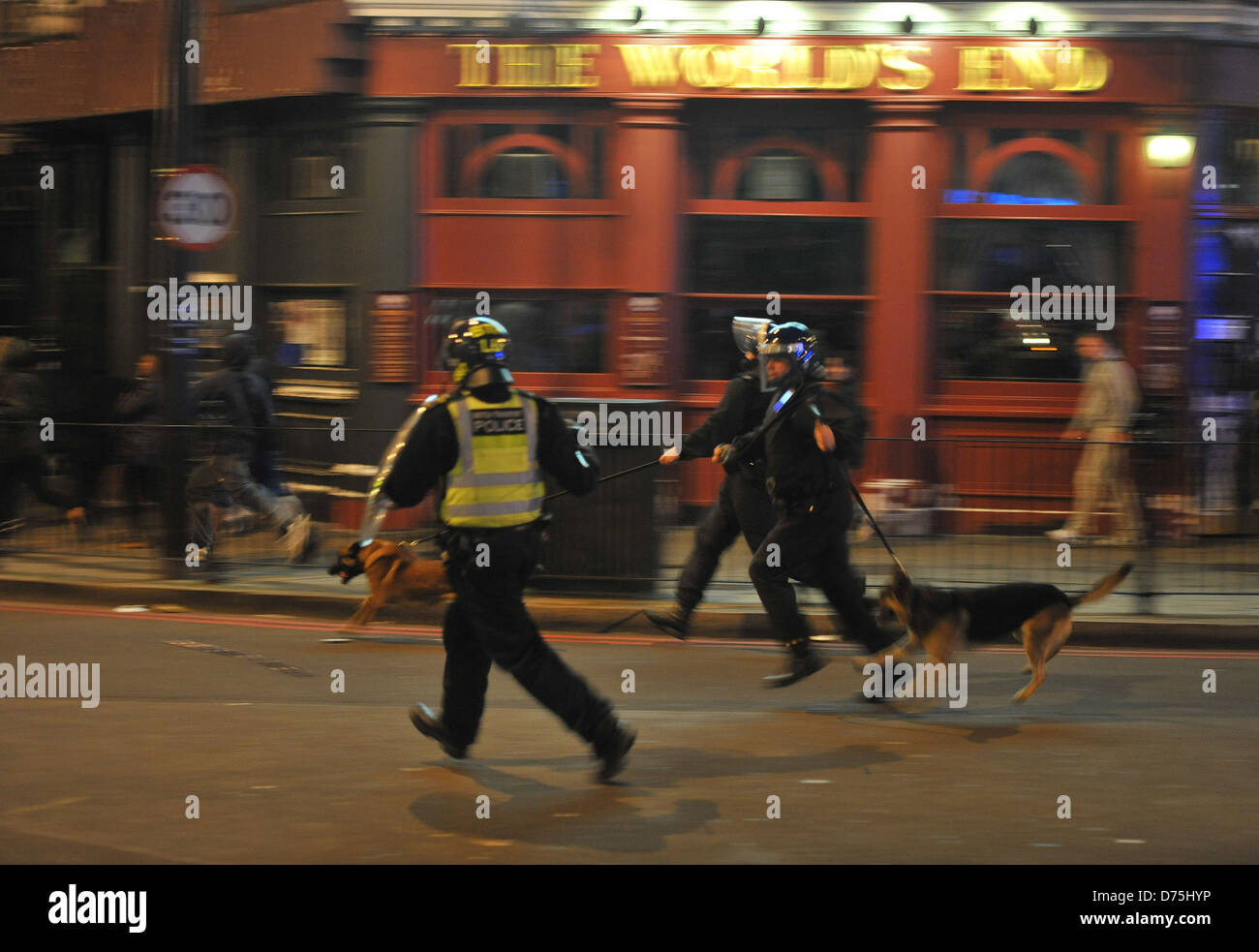 Rioters attack shops and property during an unrest in North London's ...