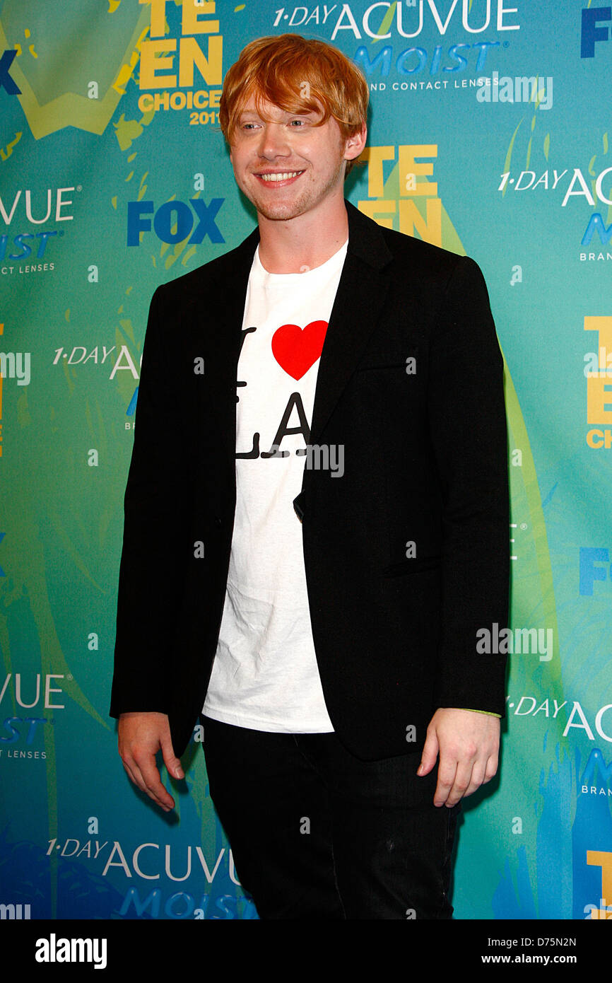 Rupert grint teen choice awards 2011 pressroom hi-res stock photography ...