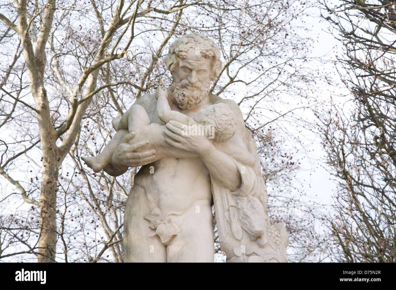 The Borghese Faun: A classical marble statue depicts the satyr Silenus ...