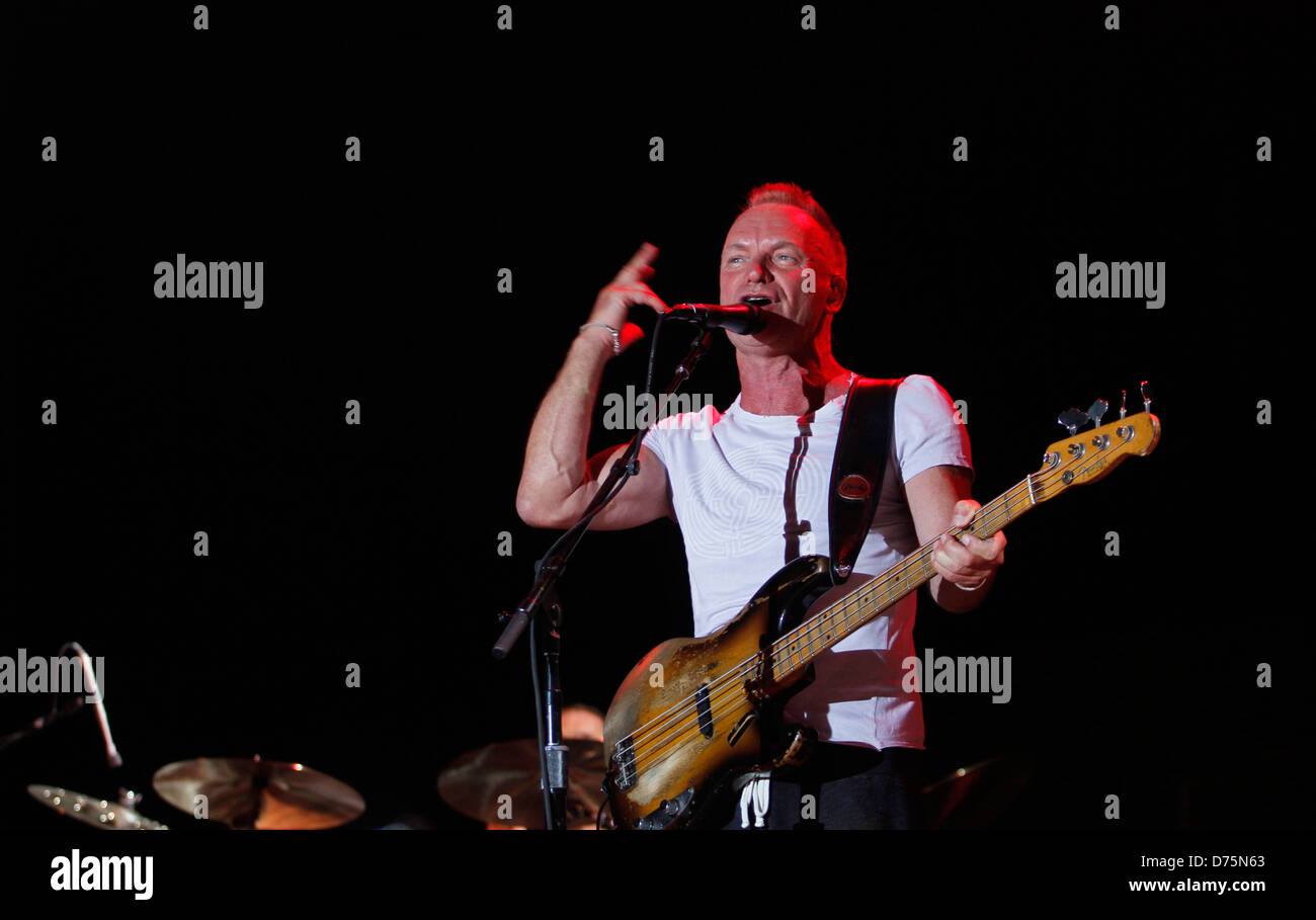 English musician Sting performs during a live event in the Spanish ...