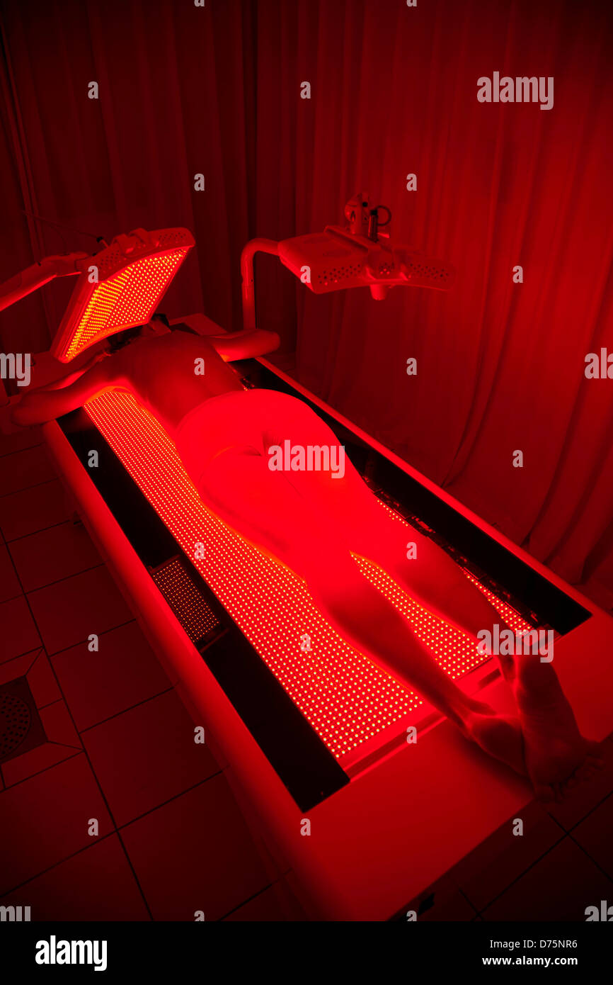 LED phototherapy device used to reduce skin damage and anti-aging ...