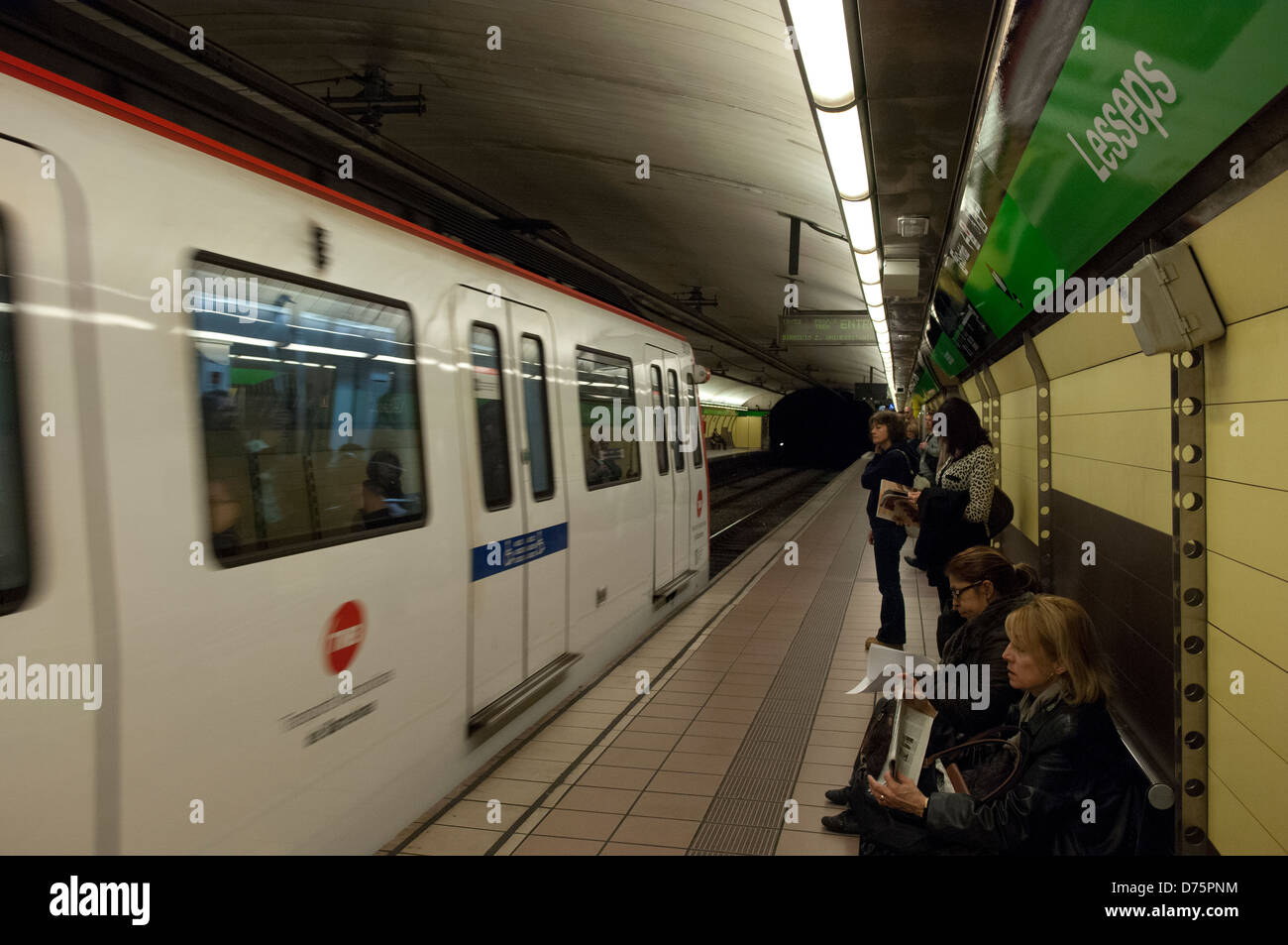 On metro in barcelona hi-res stock photography and images - Alamy