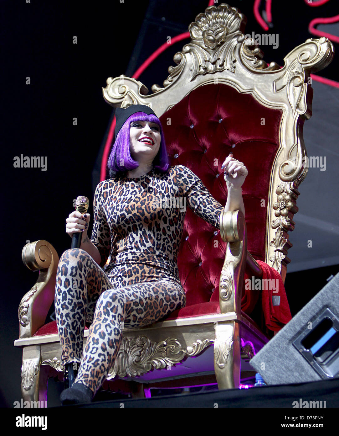 Jessie J aka Jessica Ellen Cornish performing on the Deer Park Stage ...