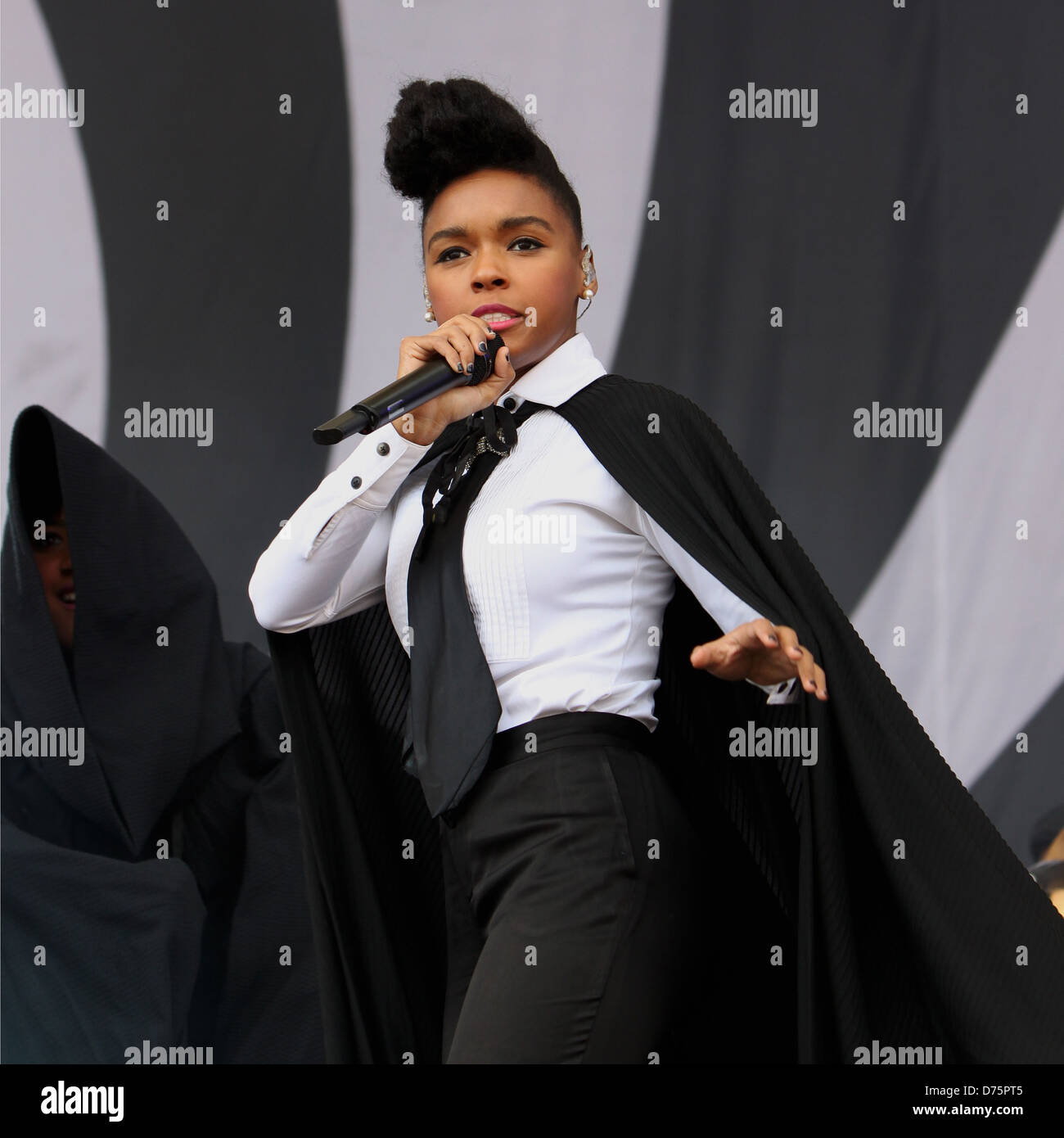 Janelle Monae performing on the Deer Park Stage The Big Chill Festival ...