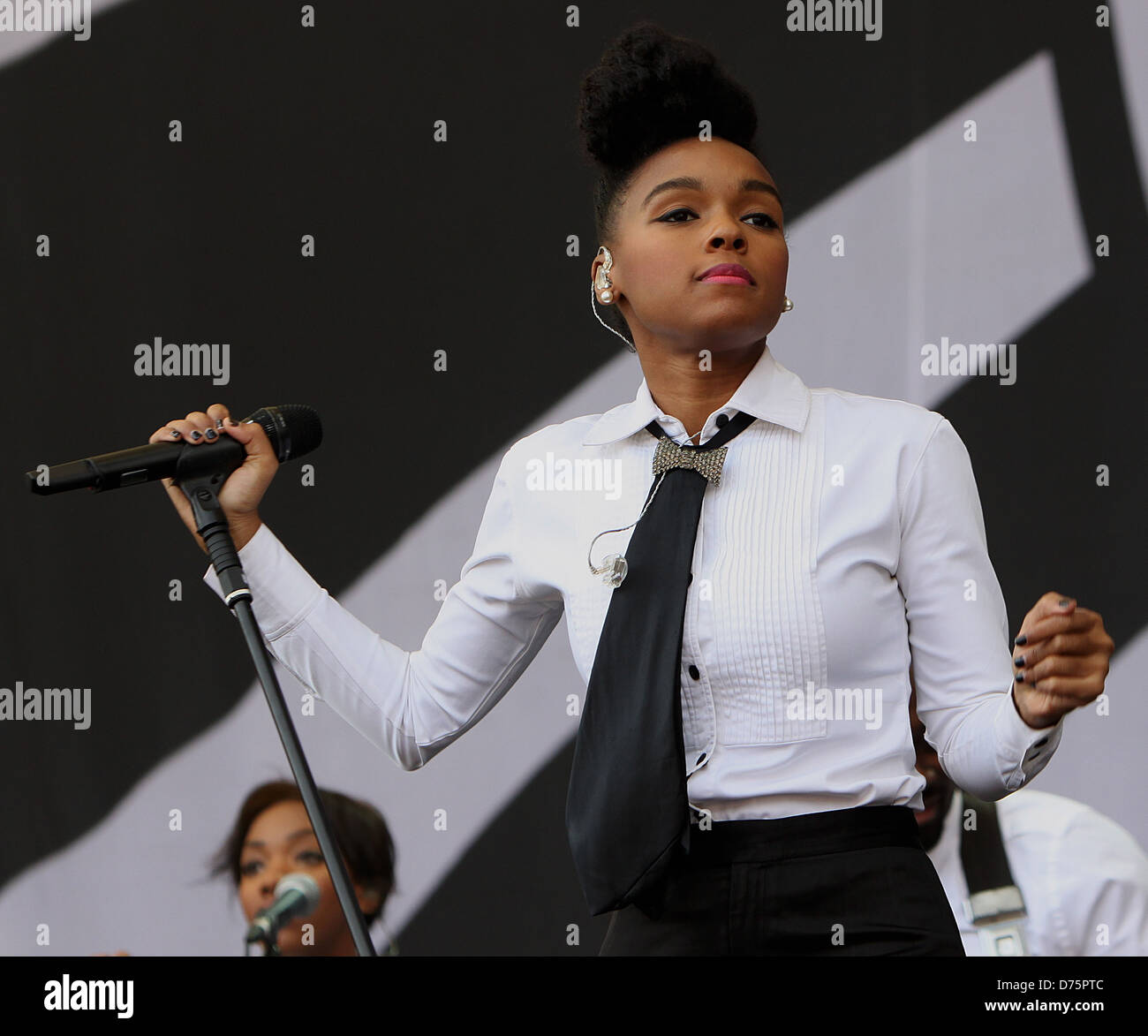 Janelle Monae performing on the Deer Park Stage The Big Chill Festival ...