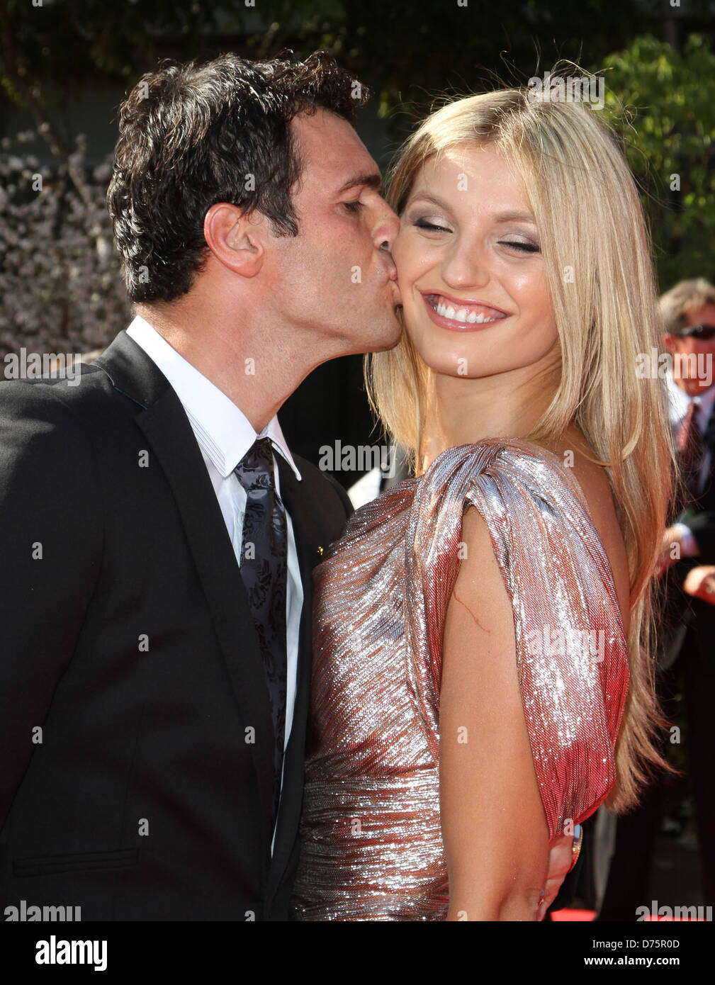 Tony Dovolani and Lina Dovolani The 2011 ESPY Awards held at the Nokia ...