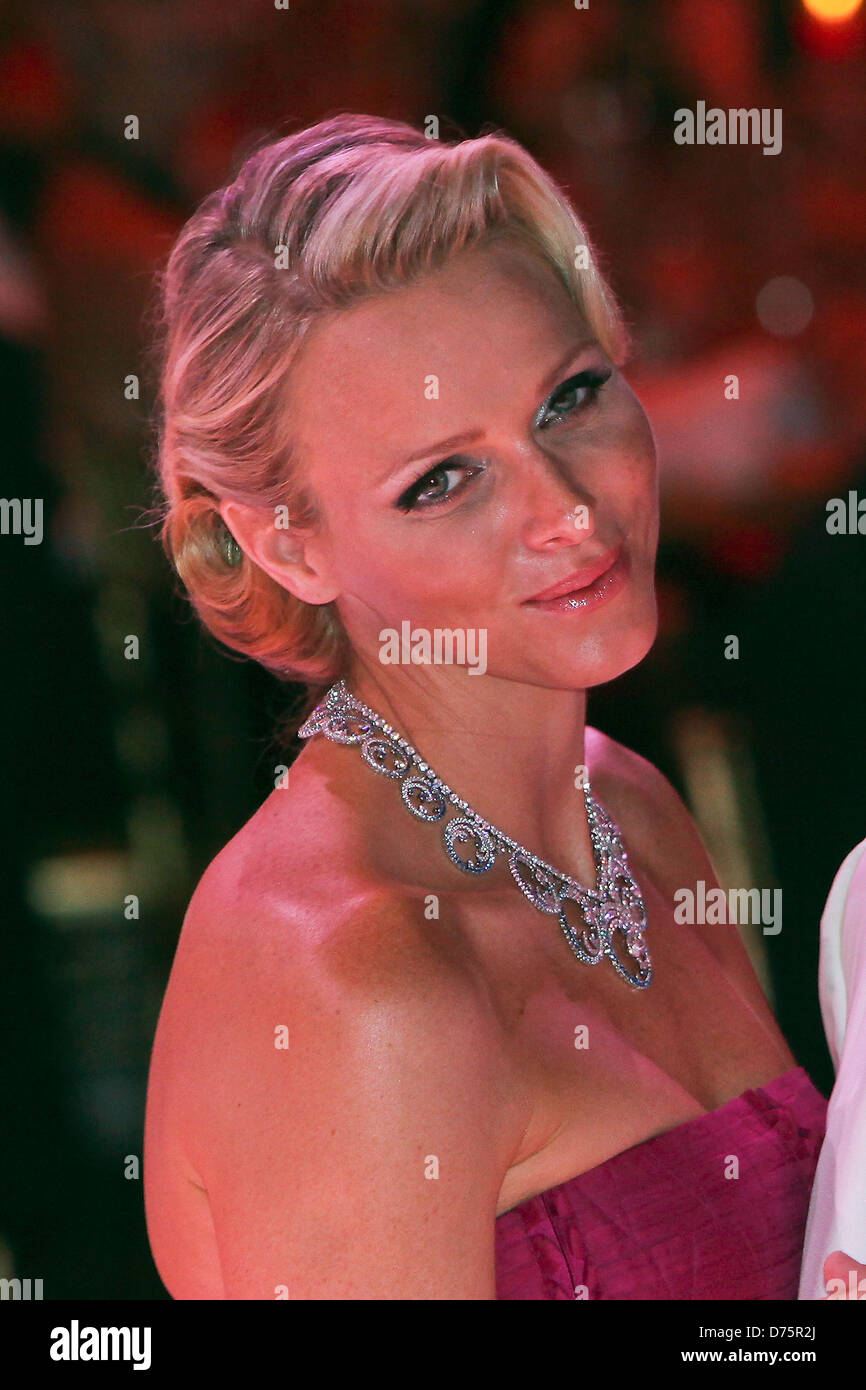 Princess Charlene 63rd Red Cross Ball, held at Monte Carlo Sporting ...