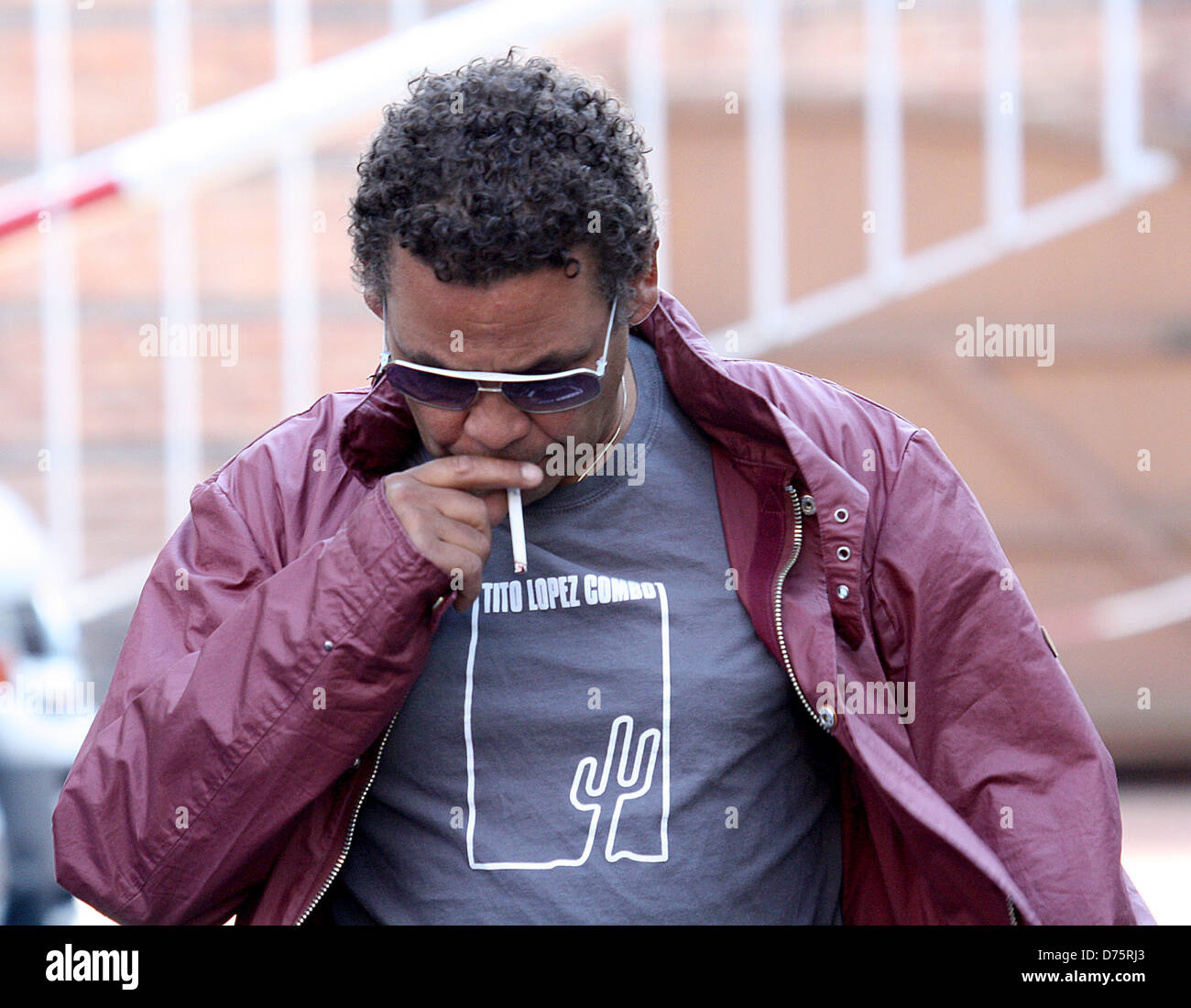 Craig Charles smoking outside Granada Studios Manchester, England - 05. ...