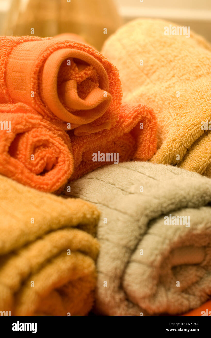 Close up towels on hi-res stock photography and images - Alamy