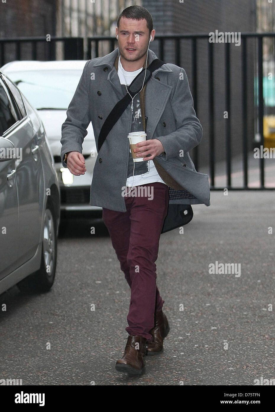 Danny Miller outside the ITV studios London, England - 20.01.12 Stock ...