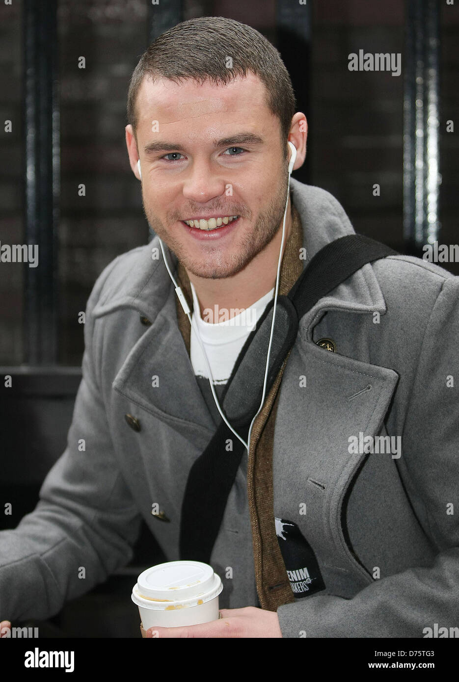 Danny Miller outside the ITV studios London, England - 20.01.12 Stock ...