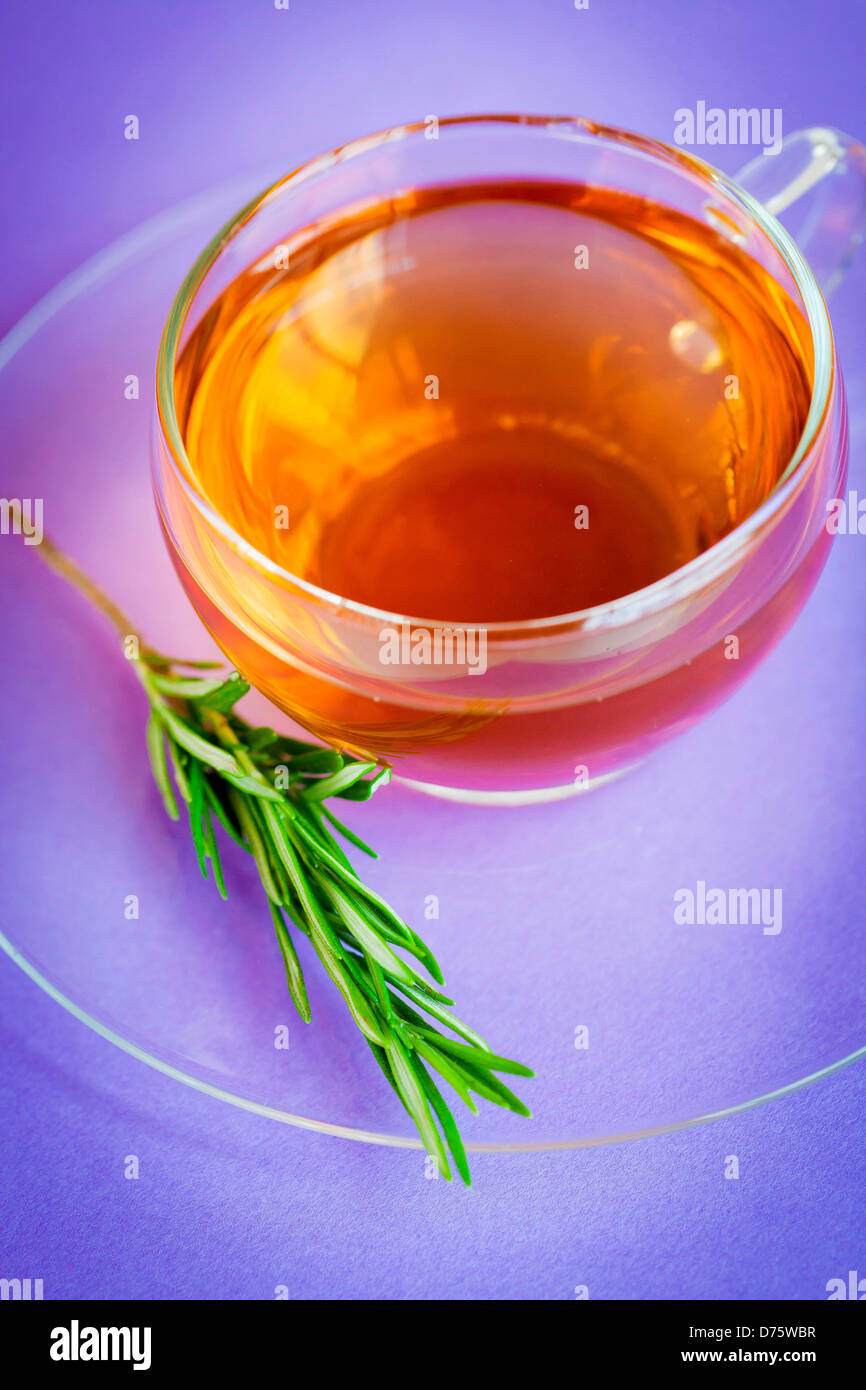Rosmary herbal tea Stock Photo - Alamy