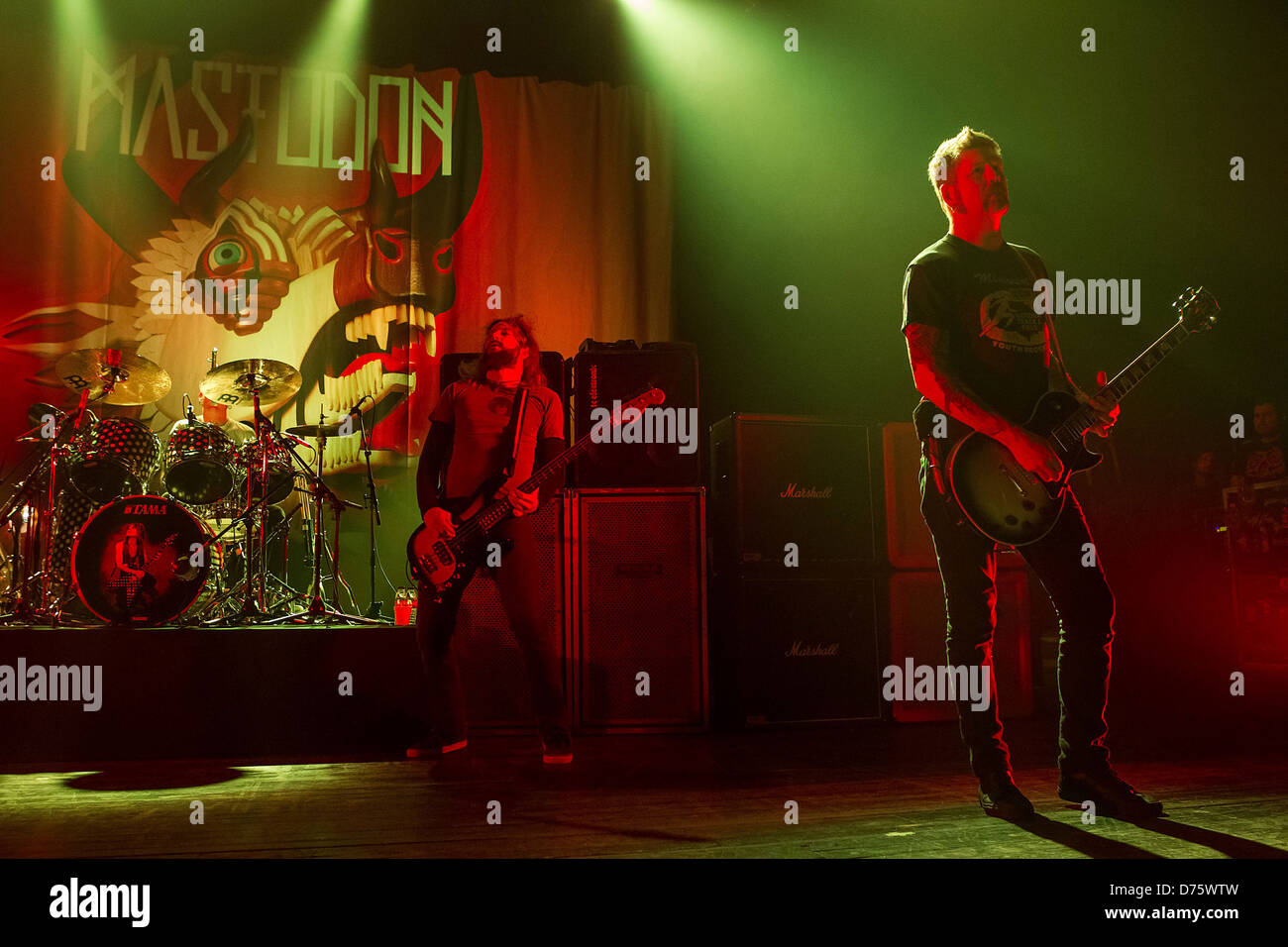 Mastodon performing live at Coliseu dos Recreios. Lisbon, Portugal - 22 ...