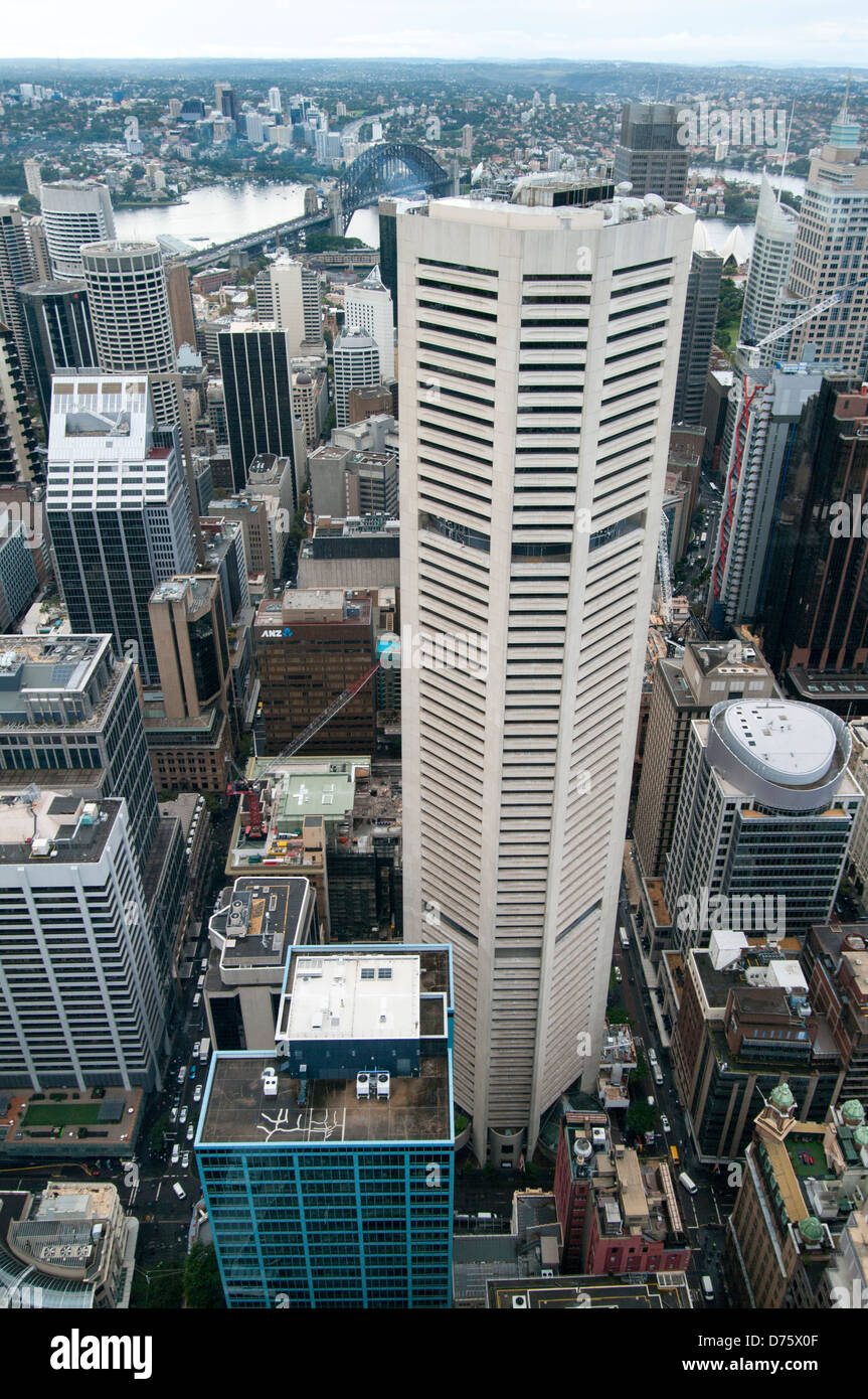 View north from Sydney Tower Eye, showing the MLC Centre and the Sydney ...