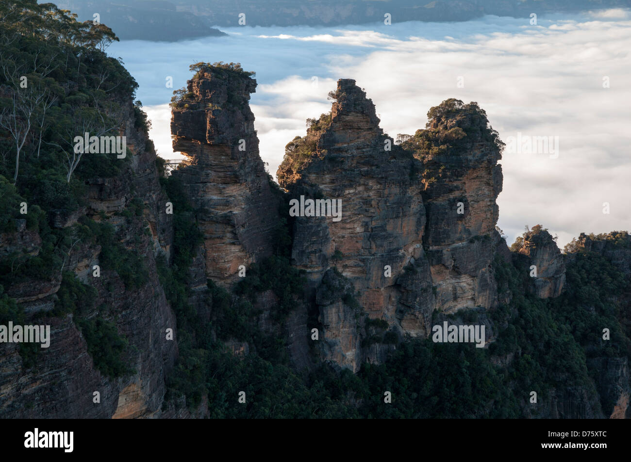 Three Sisters in Jamison Valley, near Katoomba, NSW, Australia Stock ...