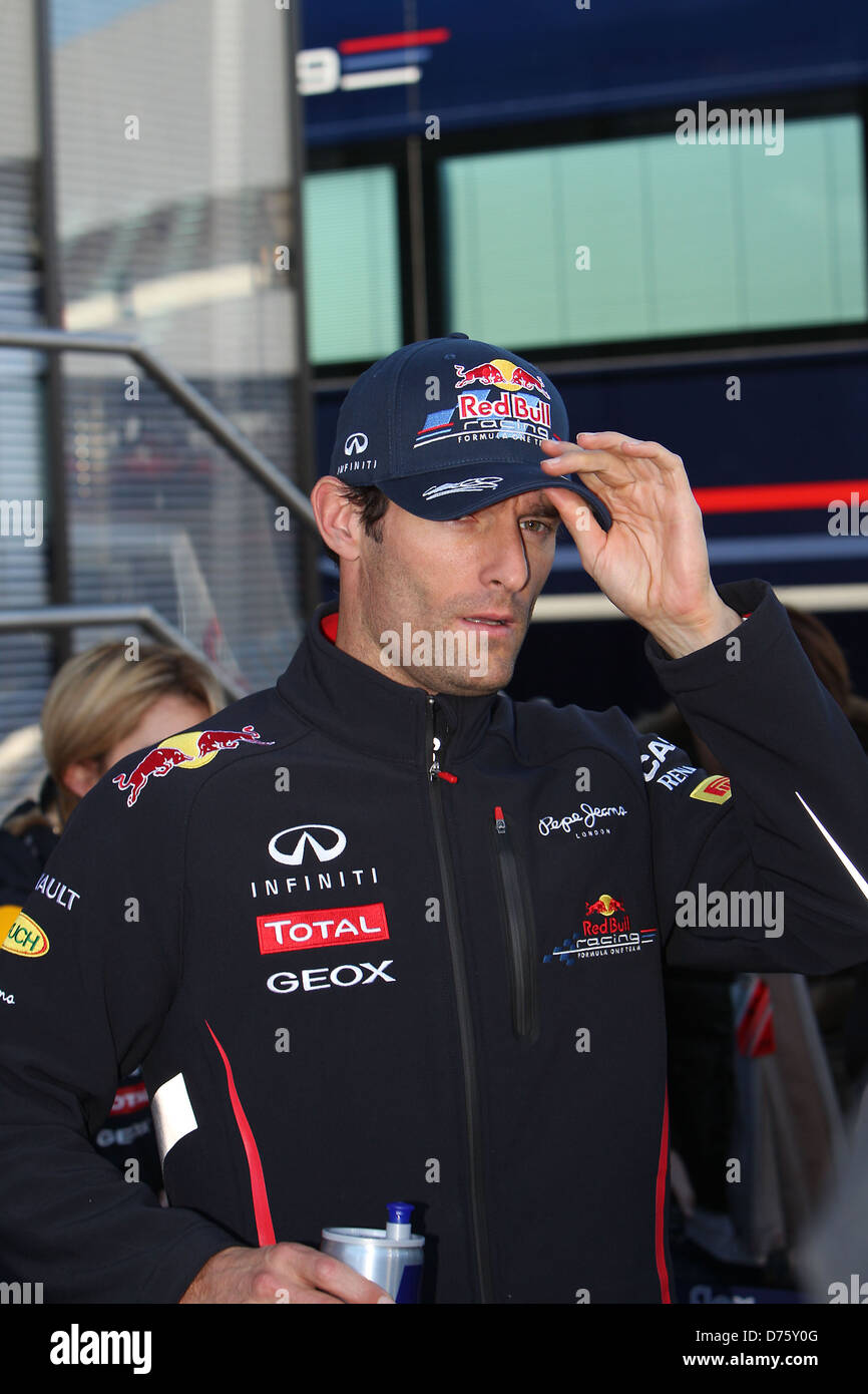 Mark Webber F1 - Formula One - track testing at Circuito de Jerez Jerez ...