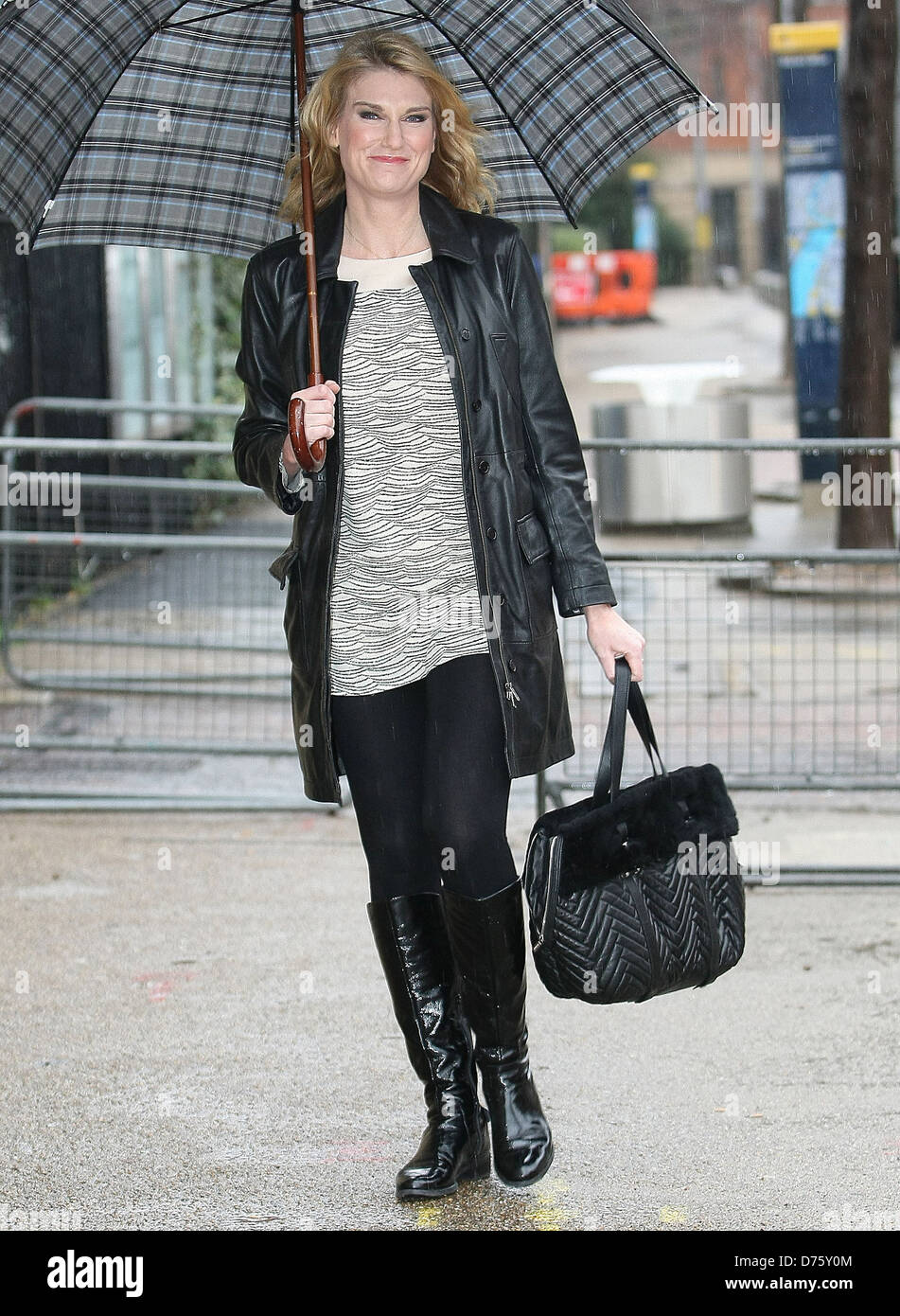 Sally Bercow at the ITV studios London, England - 24.01.12 Stock Photo ...