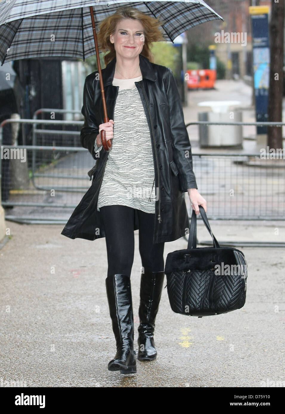 Sally Bercow at the ITV studios London, England - 24.01.12 Stock Photo ...