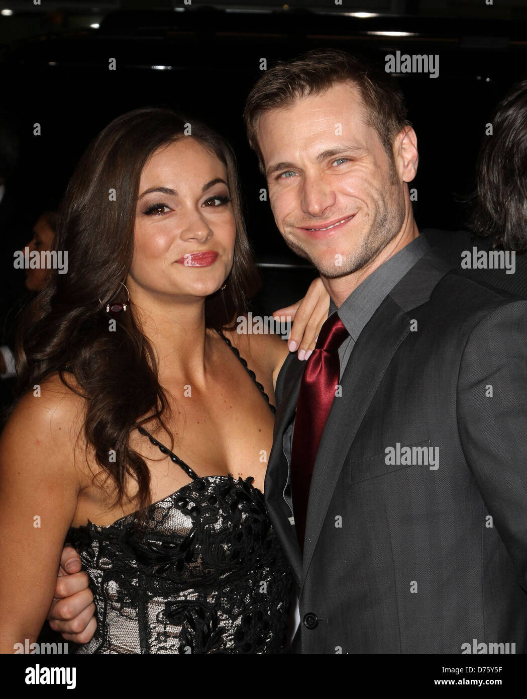 Jake Pavelka and guest at the premiere of Twentieth Century Fox's 'This ...