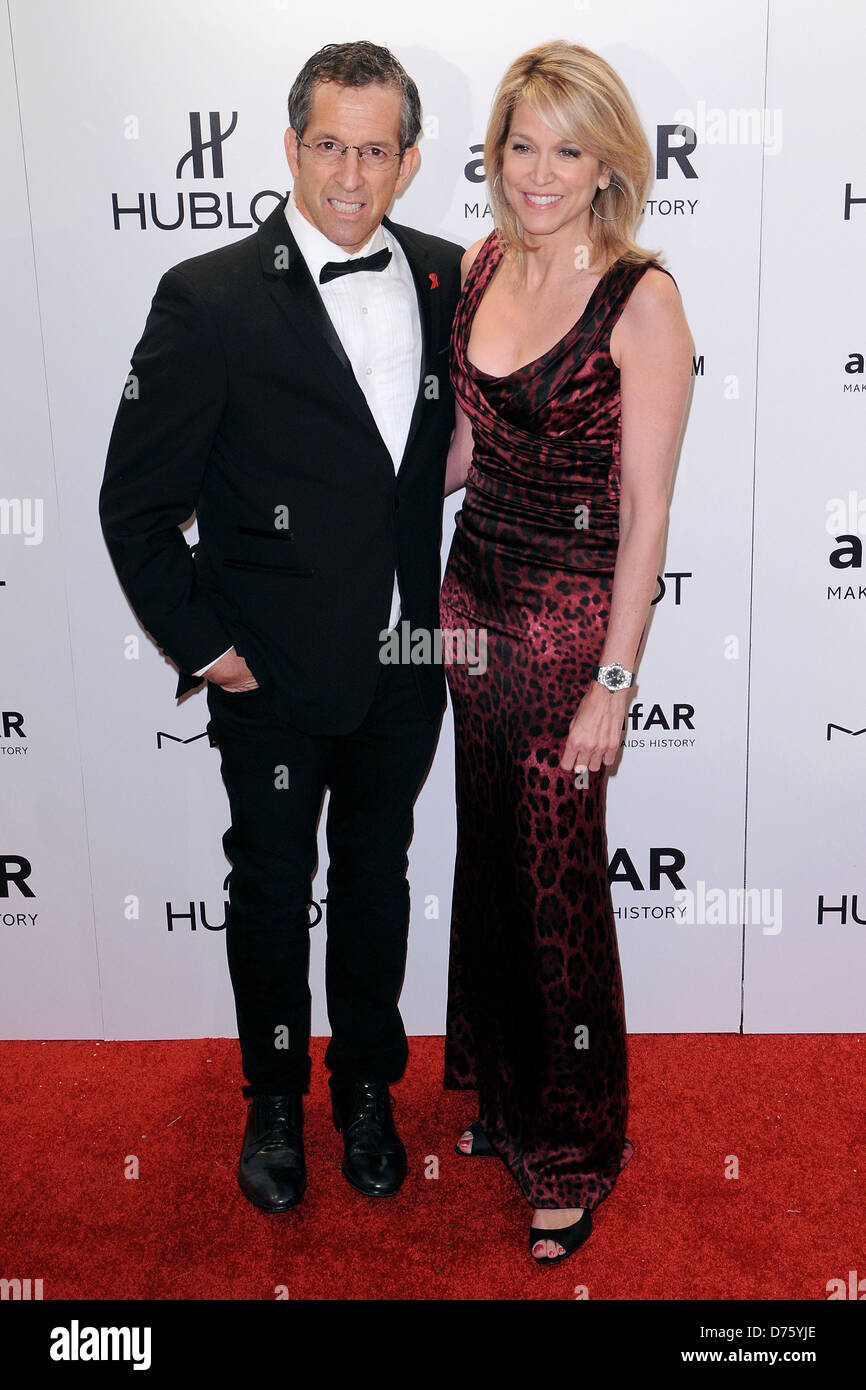 Paula Zahn and Kenneth Cole 2012 amfAR New York Gala at Cipriani Wall ...