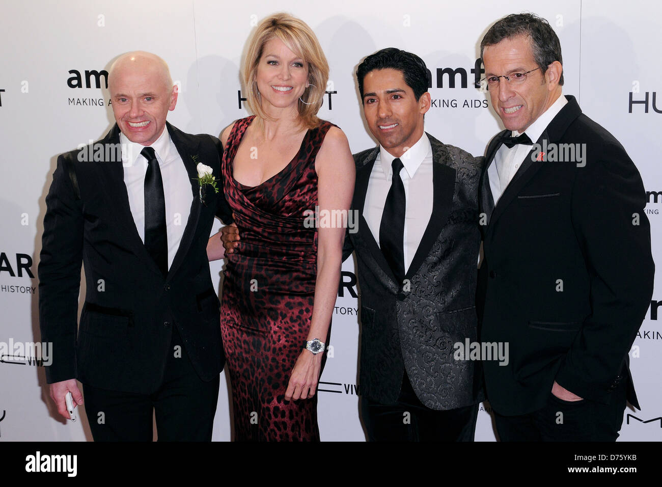 Paula Zahn and Kenneth Cole 2012 amfAR New York Gala at Cipriani Wall ...