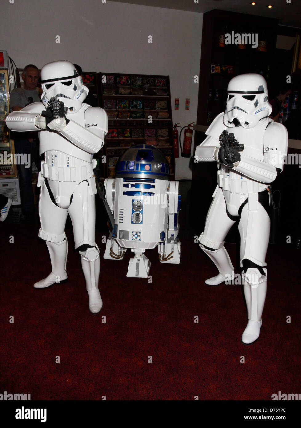 Stormtroopers and R2-D2 Celebrities attend a special screening of 'Star ...
