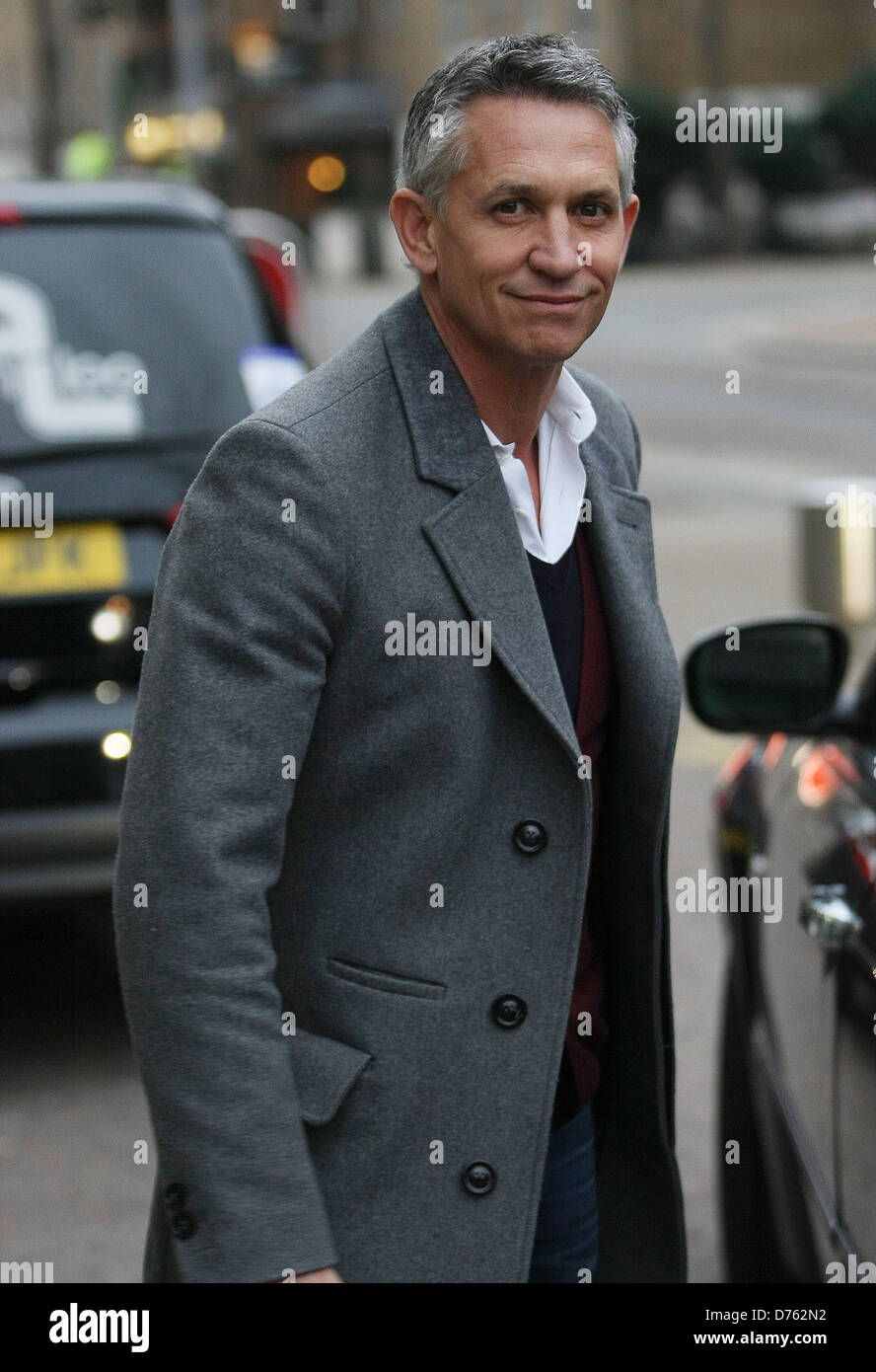 Gary Lineker at the ITV studios London, England - 08.02.12 Stock Photo ...