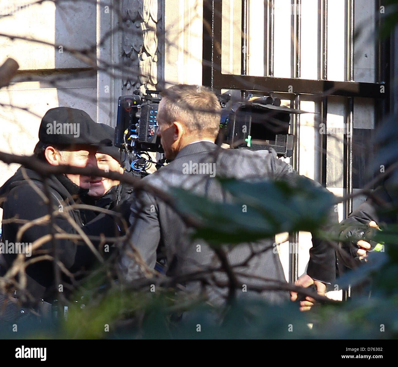 Daniel Craig on the set of the new James Bond film Skyfall London ...