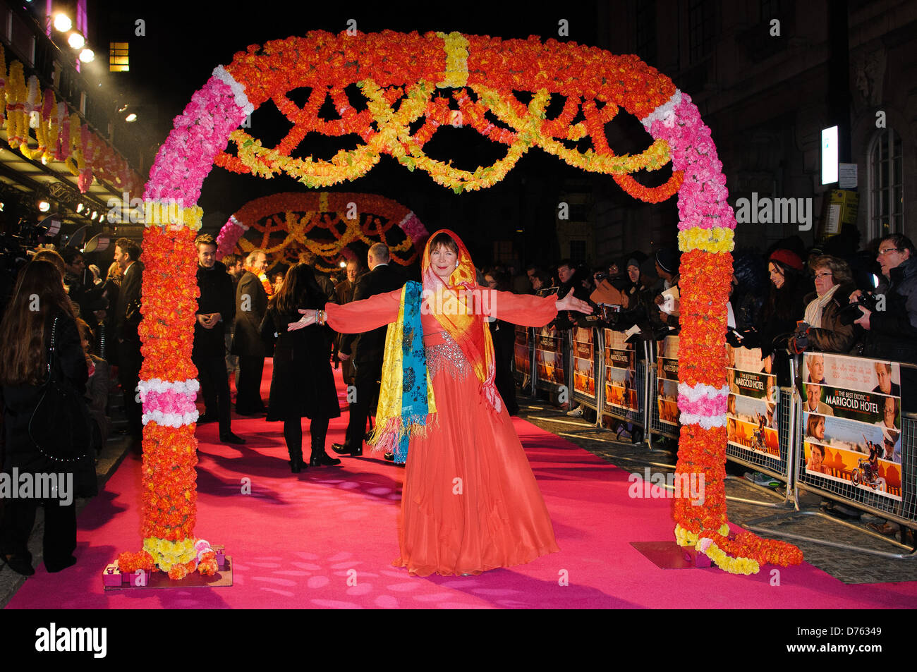 Celia Imrie 'The Best Exotic Marigold Hotel' world premiere held at the ...
