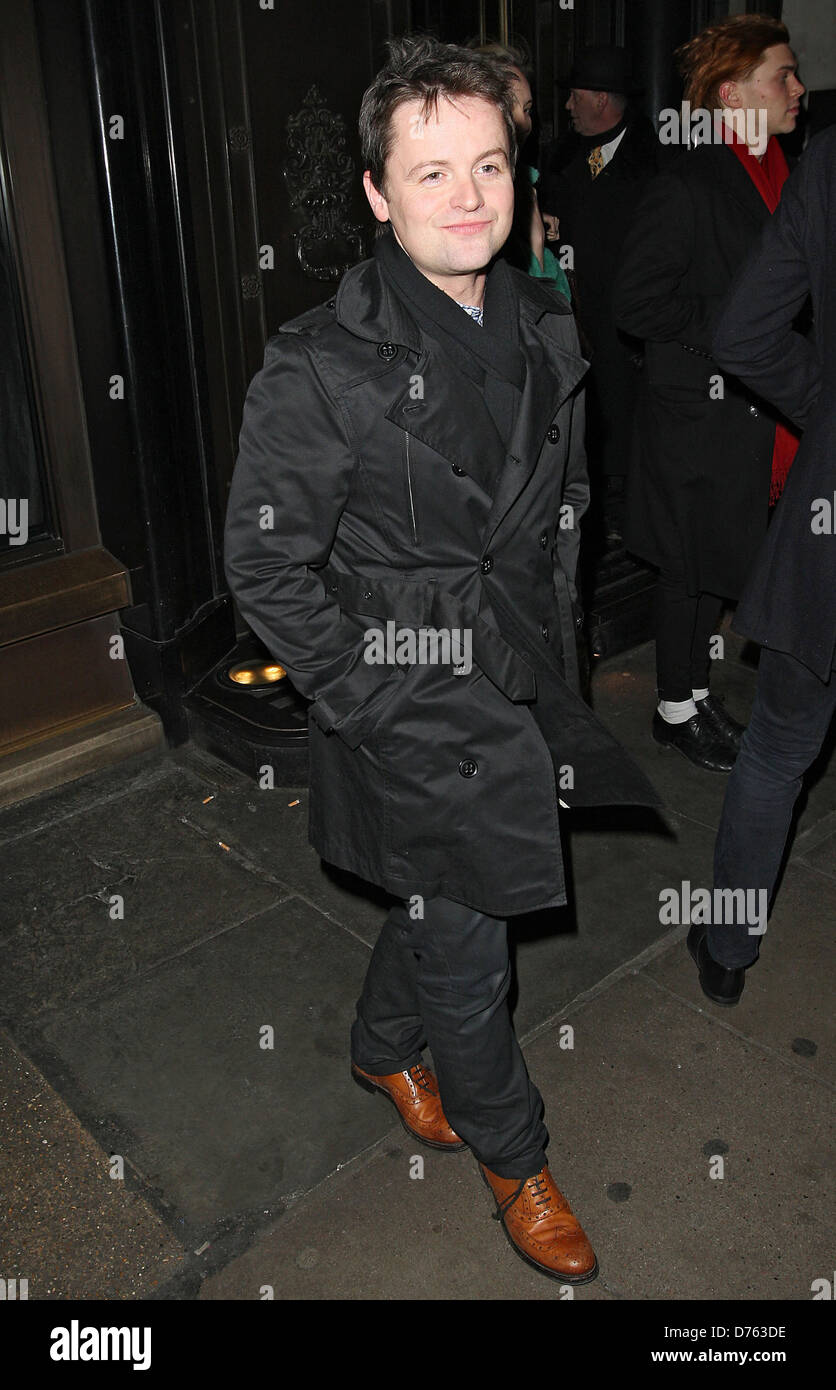 Declan Donnelly leaves the Wolseley London, England - 02.02.12 Stock ...