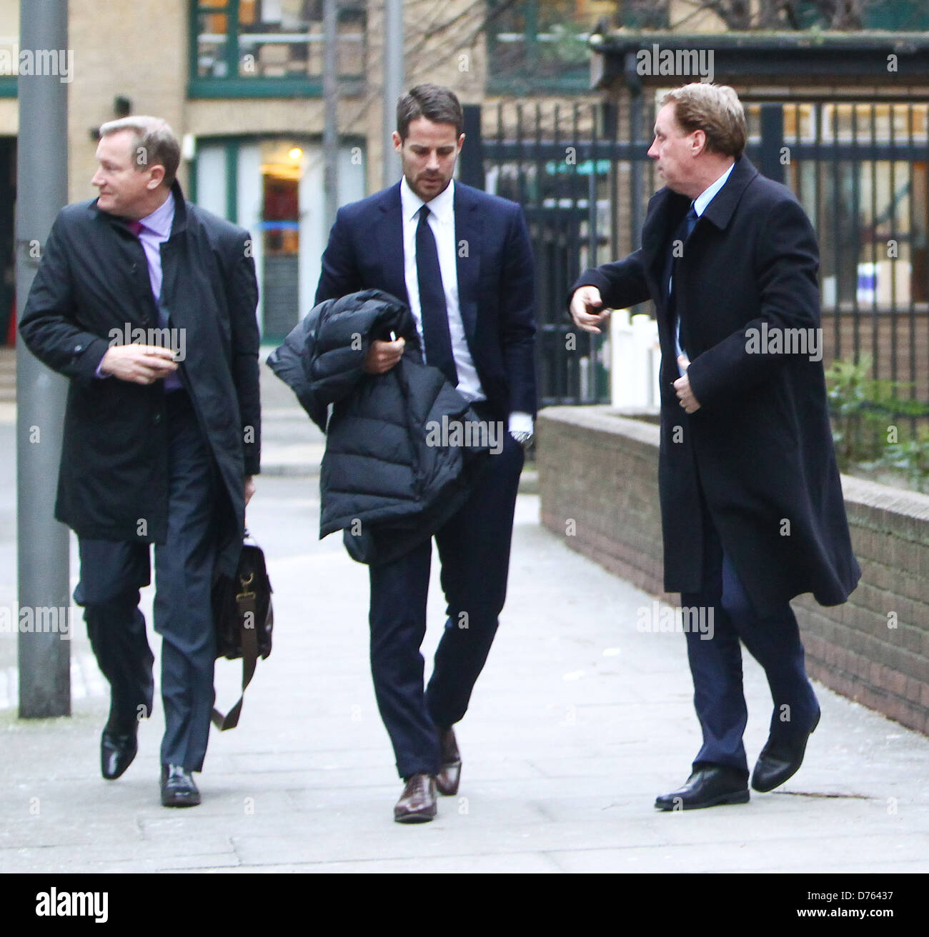 Jamie Redknapp and Harry Redknapp arrive at Southwark Crown Court on a ...