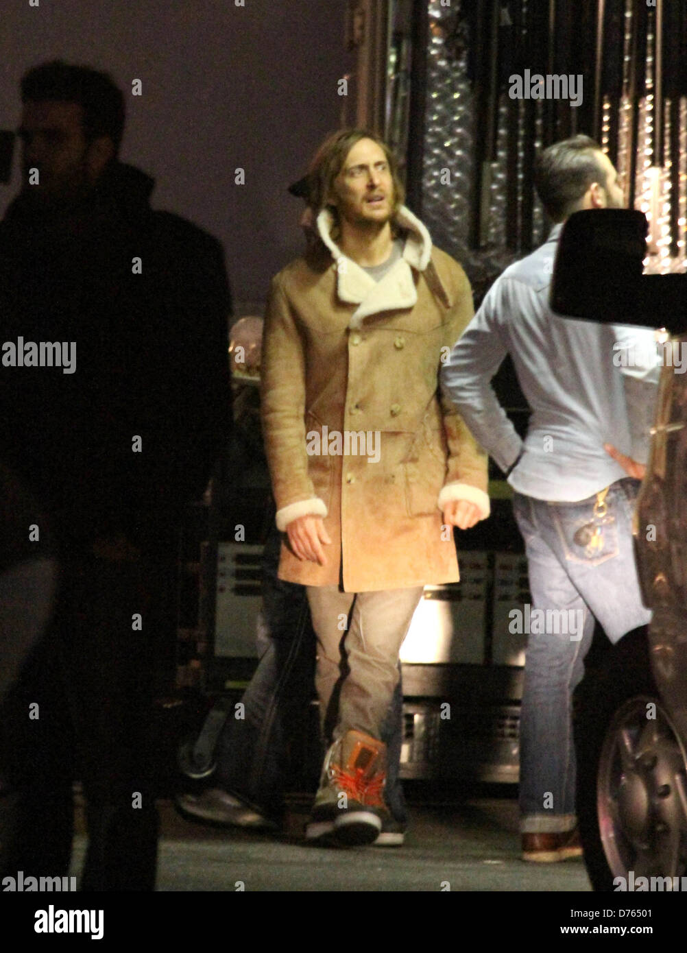 David Guetta films a commercial for Renault's new electric car "Twizy ...