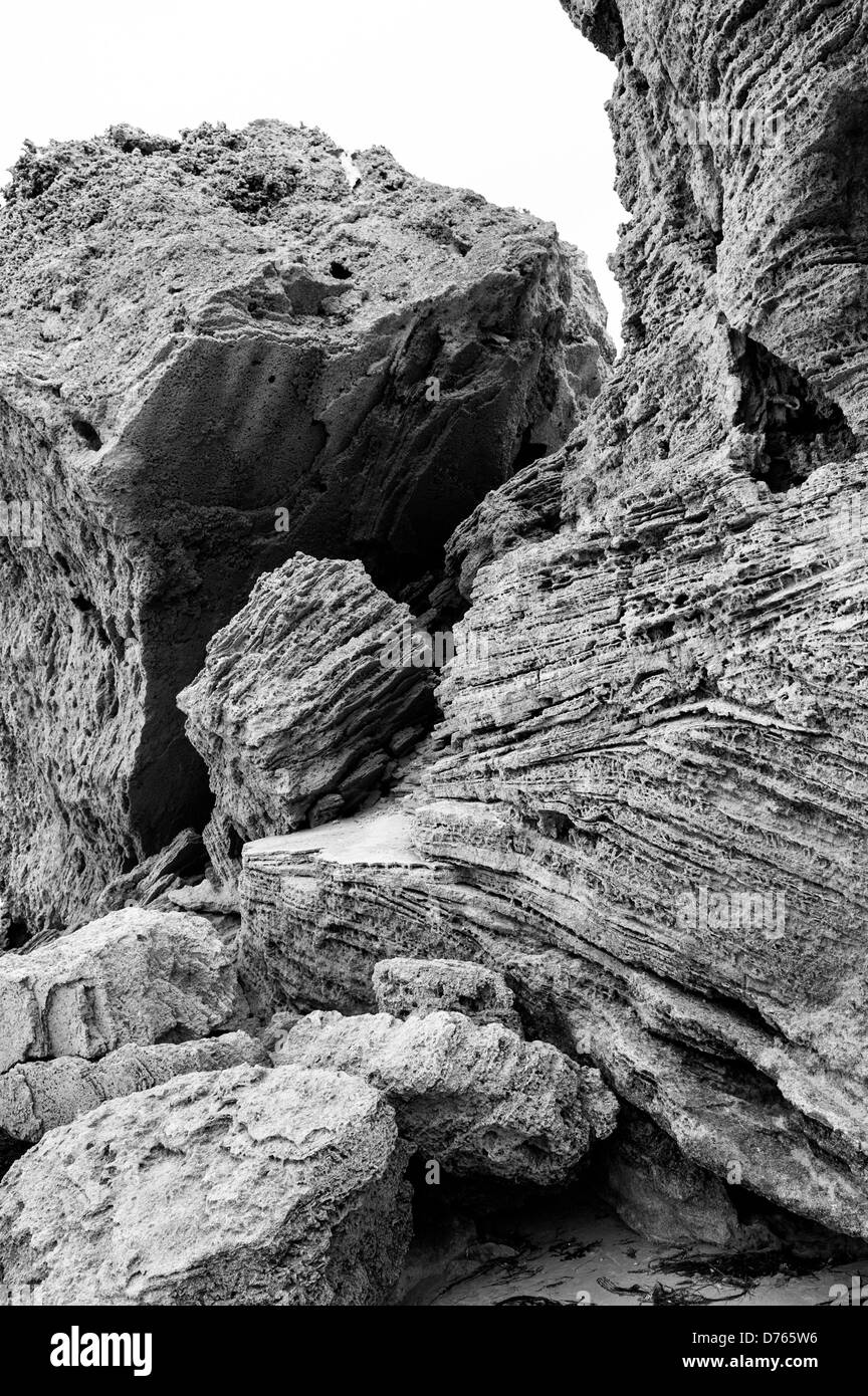 Cliff face texture Black and White Stock Photos & Images - Alamy