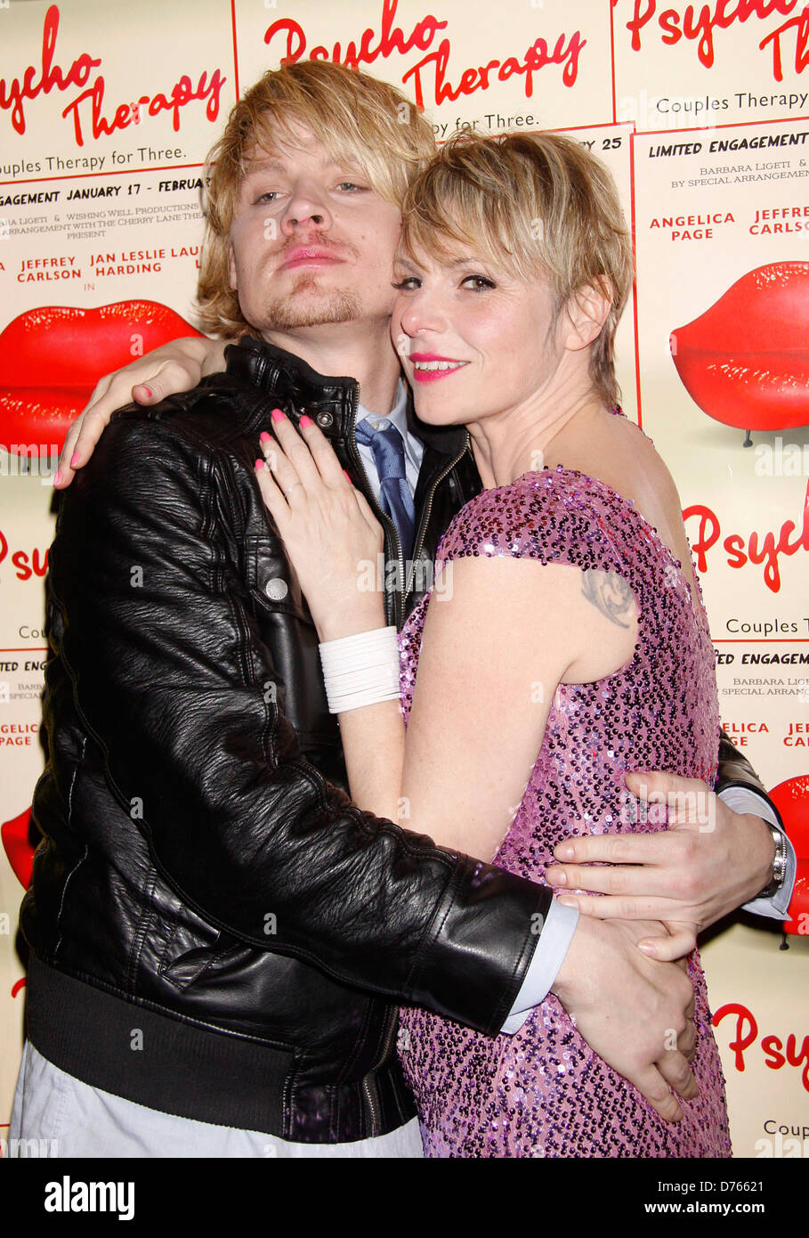 Jeffrey Carlson and Angelica Page Opening Night after party for their ...