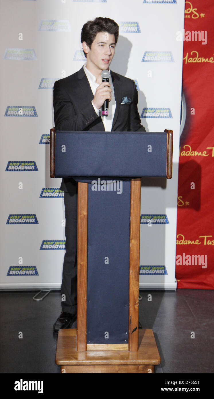 Nick Jonas at a pre-theater party during Kids Night On Broadway 2012 at ...