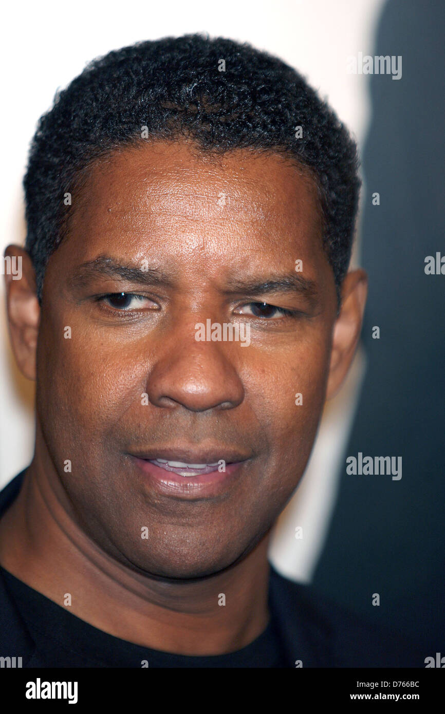 Denzel Washington at the 'Safe House' premiere at the SVA Theater ...