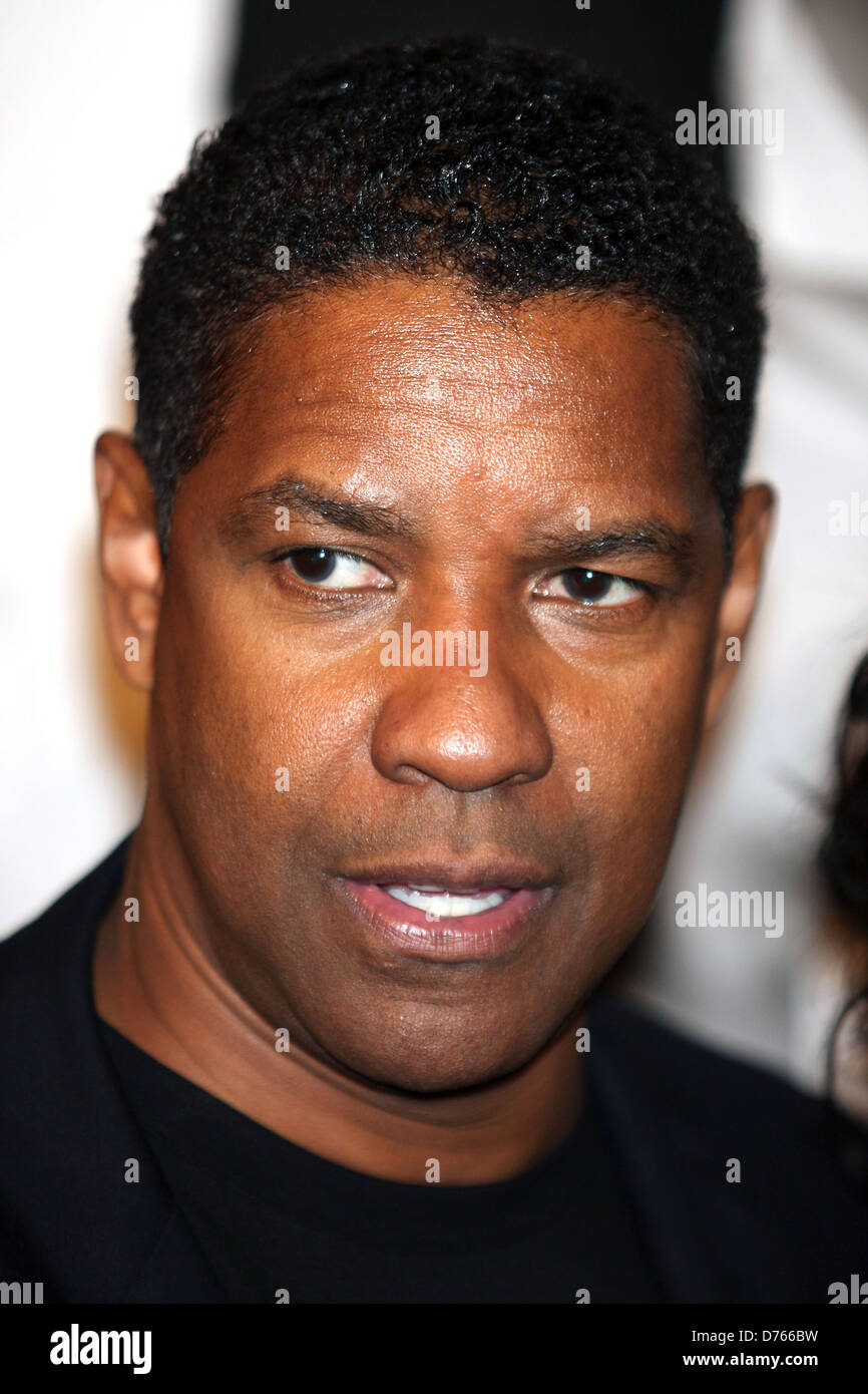 Denzel Washington at the 'Safe House' premiere at the SVA Theater ...