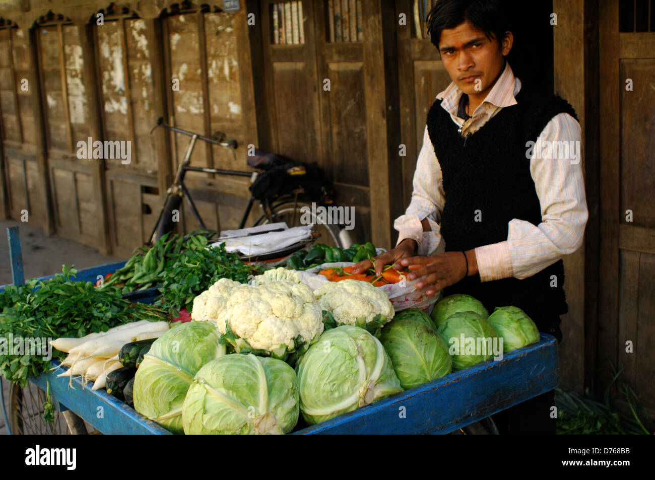 Vegetable vendor hi-res stock photography and images - Alamy