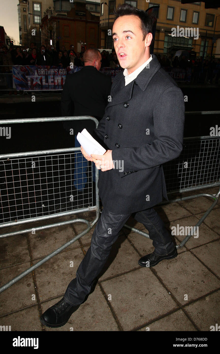 Anthony McPartlin arrives at the 'Britain's Got Talent' auditions at ...