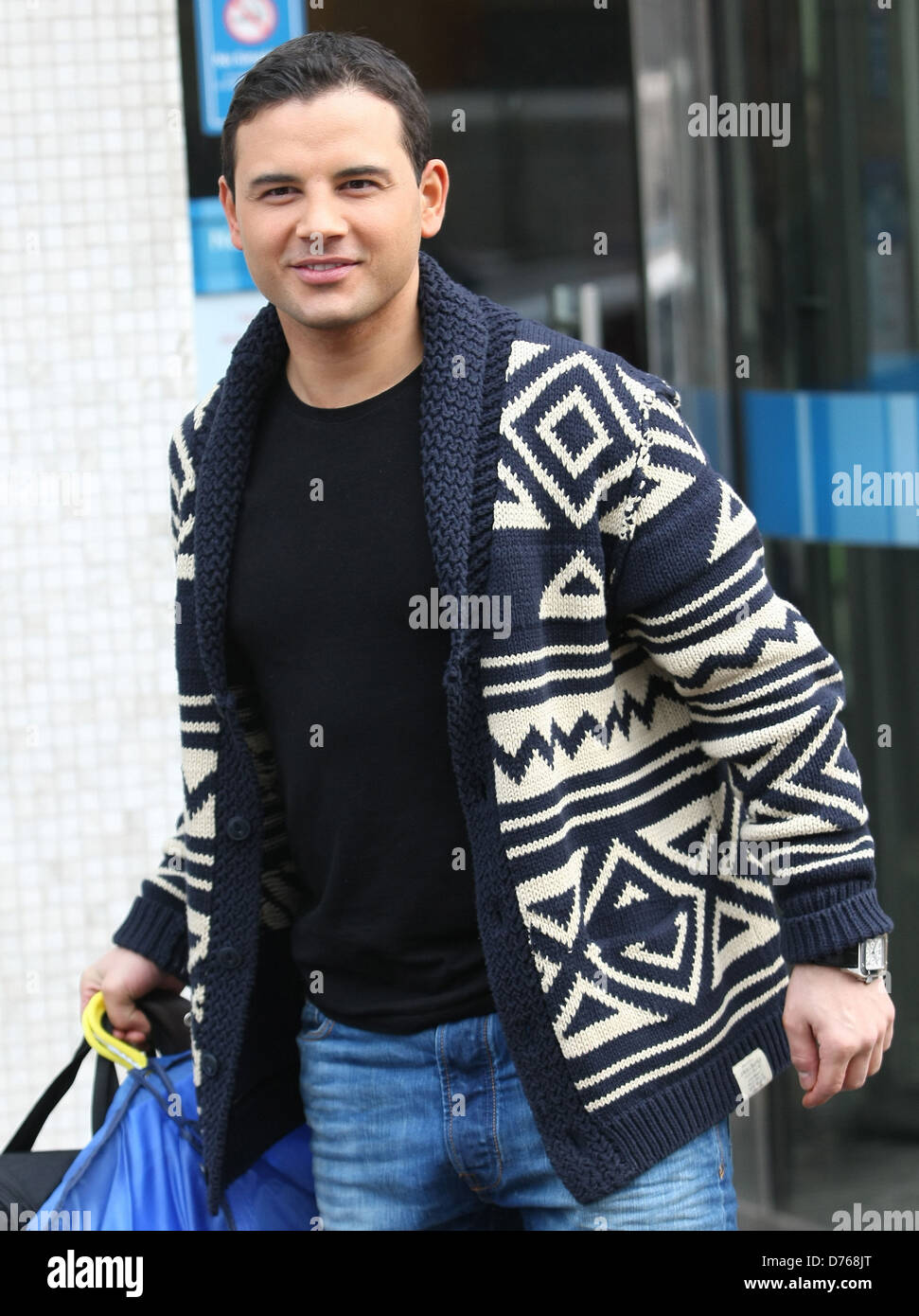 Ryan Thomas outside the ITV studios London, England - 06.02.12 Stock ...