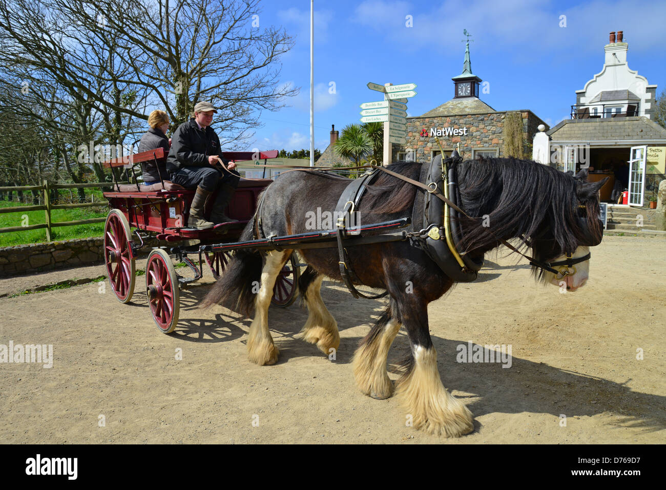 Horse drawn carriage sark island hi-res stock photography and images ...