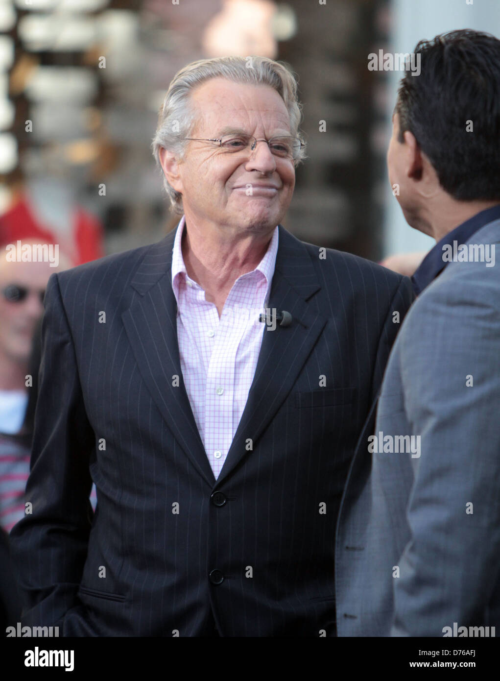 Jerry Springer appears on entertainment news show 'Extra' at The Grove ...