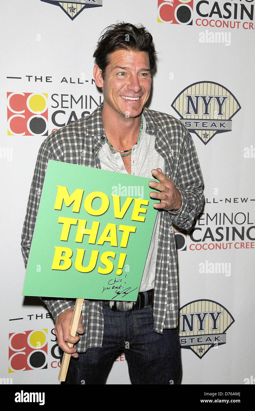 Ty Pennington, at the 'Move That Bus' to celebrate the grand opening of the Seminole Coconut ...