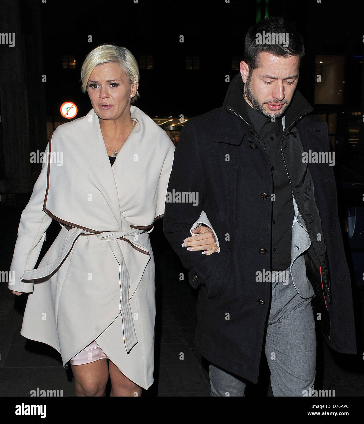 Kerry Katona and her new boyfriend Steve Alce attend a private art ...