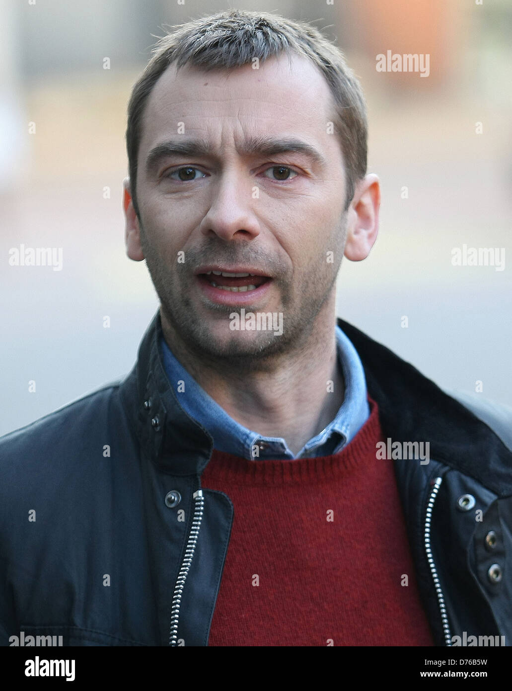 Charlie Condou at the ITV studios London, England - 02.02.12 Stock ...